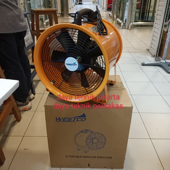 Jual westco portable propeller ventilator sht-30 12" 300mm / portable blower original | Shopee ...