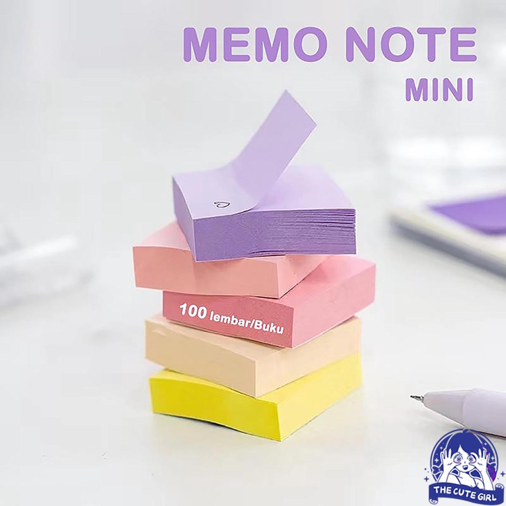Jual Memo mini/STICKY NOTE MINI/100 Lembar Sticky Note Mini Polos ...