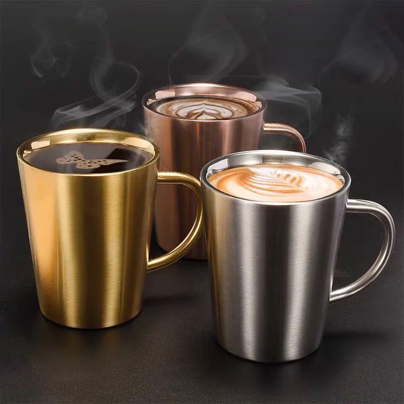 Jual Cangkir Mug Gelas Minum Kopi Teh Bir Material Premium Stainless ...