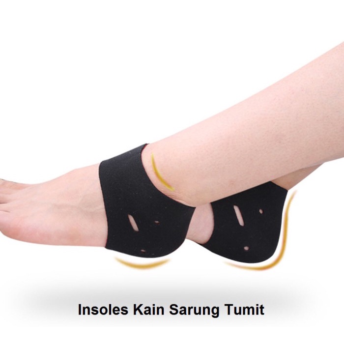 Jual Insoles Kain Sarung Tumit Plantar Fasciitis Heel Spur Pain Cushion ...