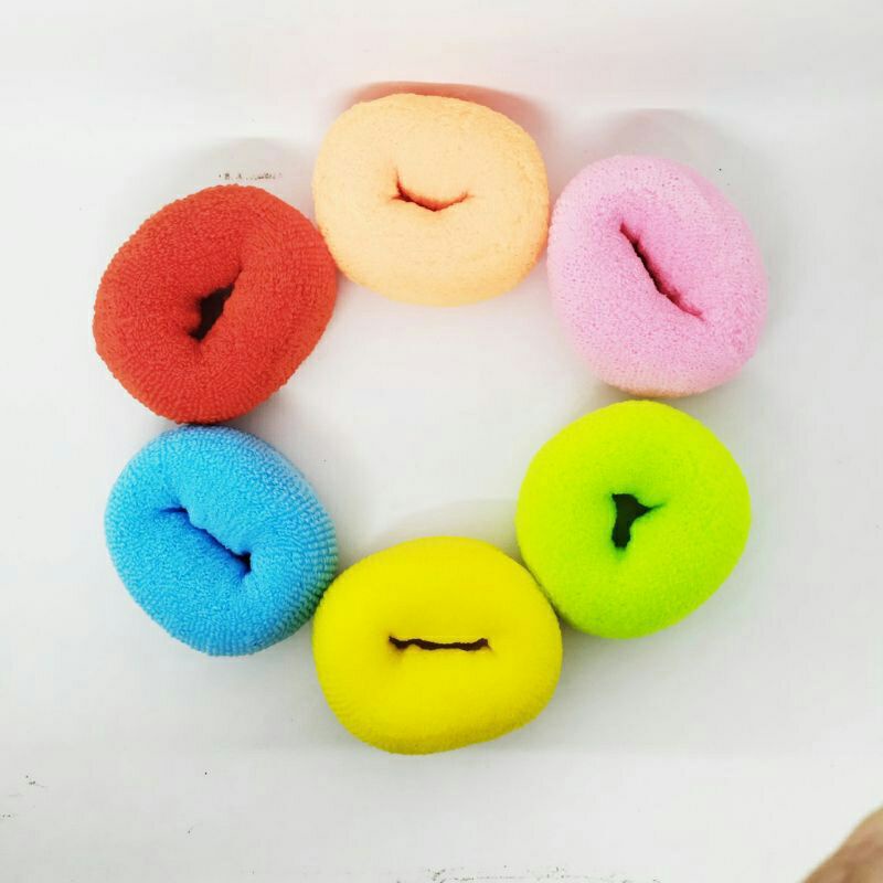 Jual Ikat Rambut Donat/Bahan Halus Lembut Tebal | Shopee Indonesia