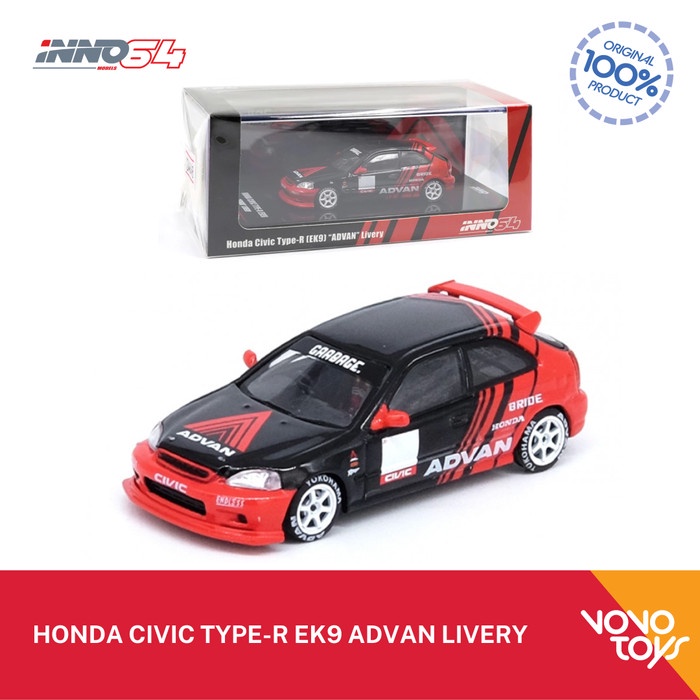 Jual Inno 1/64 Honda Civic Type R EK9 Advan Livery Inno64 | Shopee ...