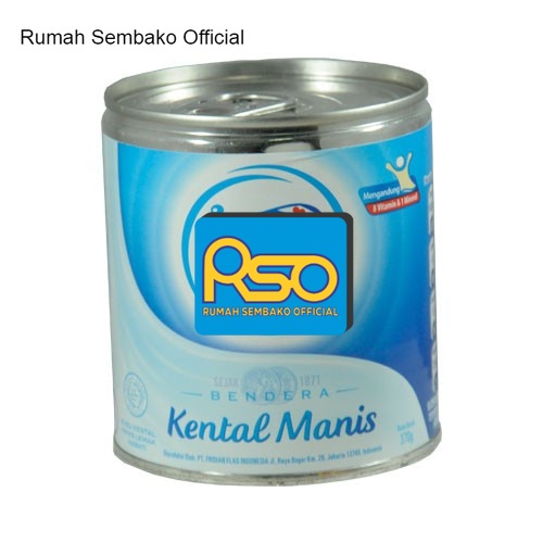 Jual Frisian Flag Kental Susu Manis Putih Can 370gr / Susu Manis ...
