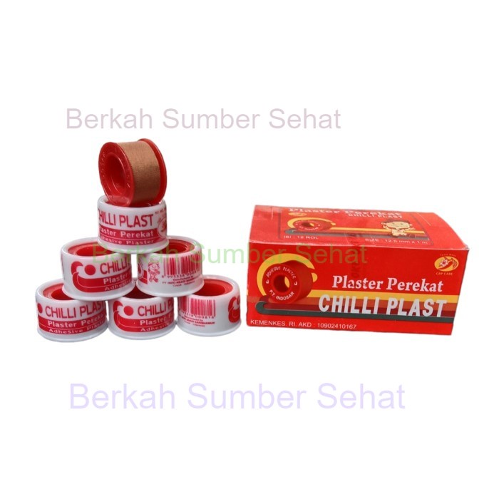 Jual CHILLI PLAST 12,5 mm x 1 m/ Plaster ChiliPlast (Roll Kecil ...