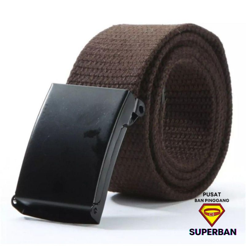 Jual Sabuk Pinggang Pria Kanvas Panjang Hitam Ikat Fashion Berkualitas ...