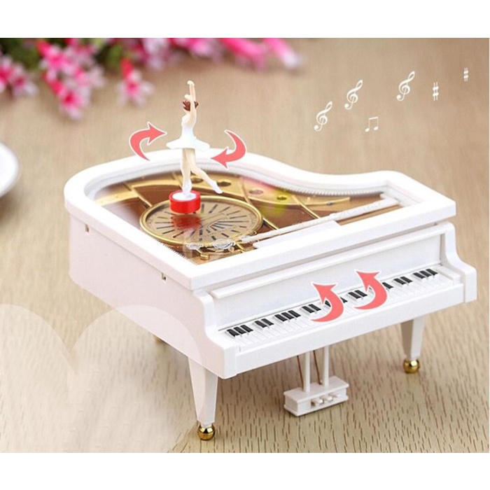 Jual Kotak Musik Pajangan Music Box Piano Ballerina The Classical Piano ...