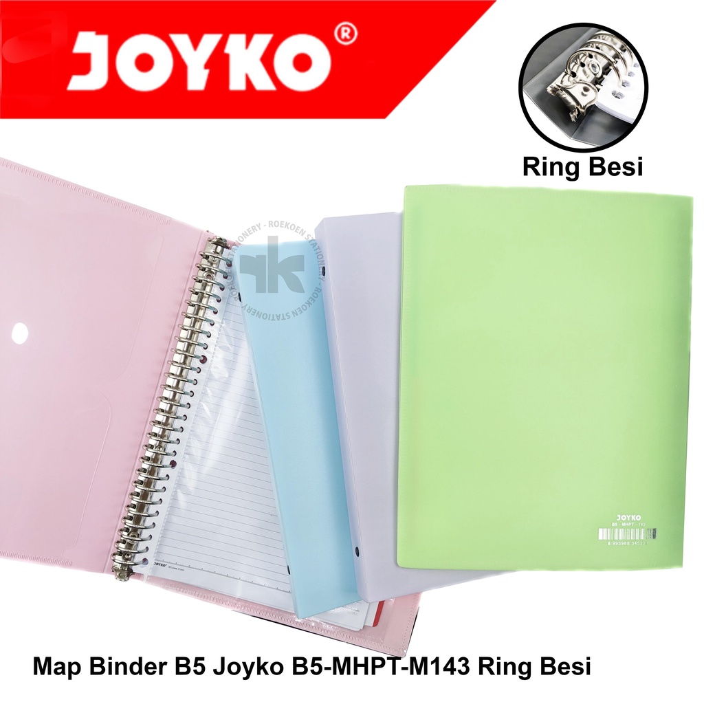 Jual Joyko Map Binder B5 Polos Pastel B5-MHPT-M143 Ring Besi | Shopee ...