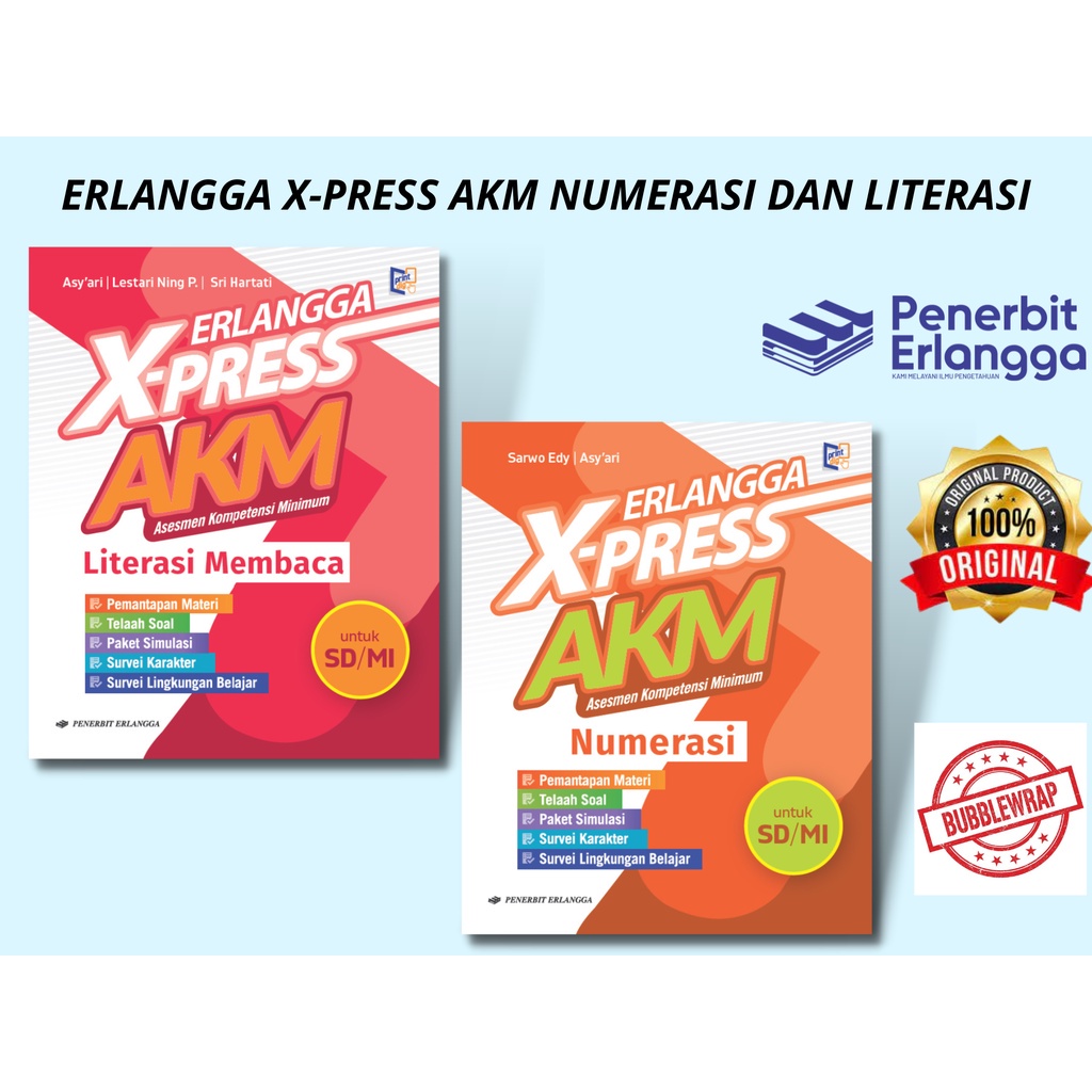 Jual ERLANGGAX-PRESS AKM NUMERASI DAN LITERASI ERLANGGA - ERLANGGA ...