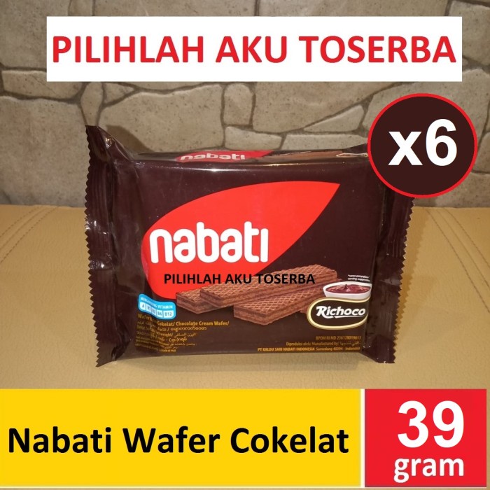 Jual Richoco Nabati Wafer Cokelat 39 gr - ( HARGA 6 pcs ) | Shopee Indonesia
