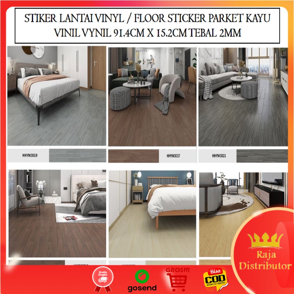 Jual Sticker Lantai Vinyl Stiker Perekat Vinyil Lantai Kayu PVC Ubin ...