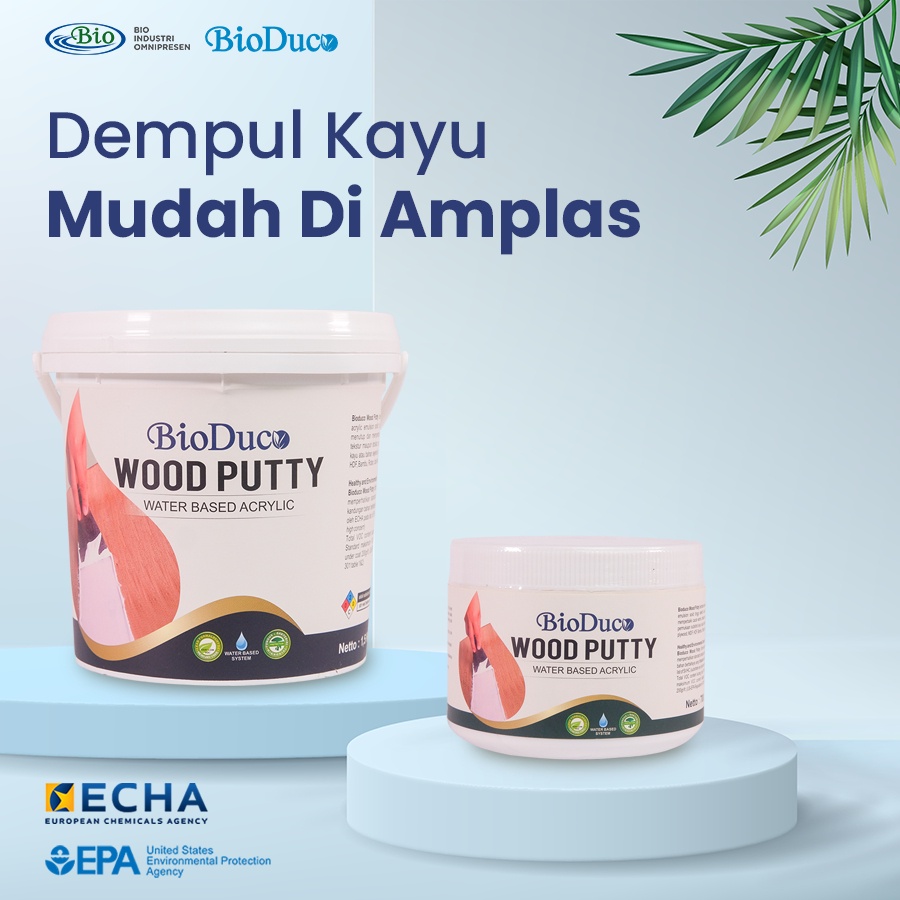 Jual Plamir Kayu Putih Dempul Water Based - Bio Duco Wood Putty 1500 ...