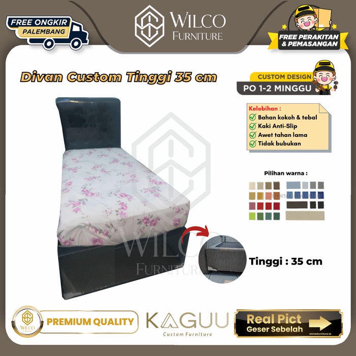 Jual Divan Sandaran KAGUU Custom Tinggi 35 Cm / Divan Anak 120x200 Cm ...