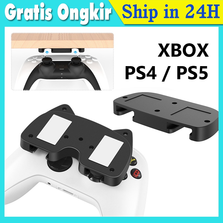 Jual Gantungan Bawah Meja Controller Bracket Hanger Portable Bawah Meja ...