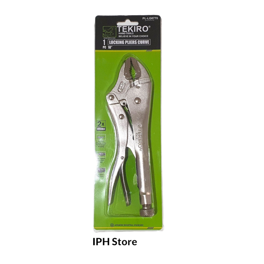 Jual Tang Buaya / Locking Pliers Curve Tekiro PL LG 0770 (Ukuran 10 ...