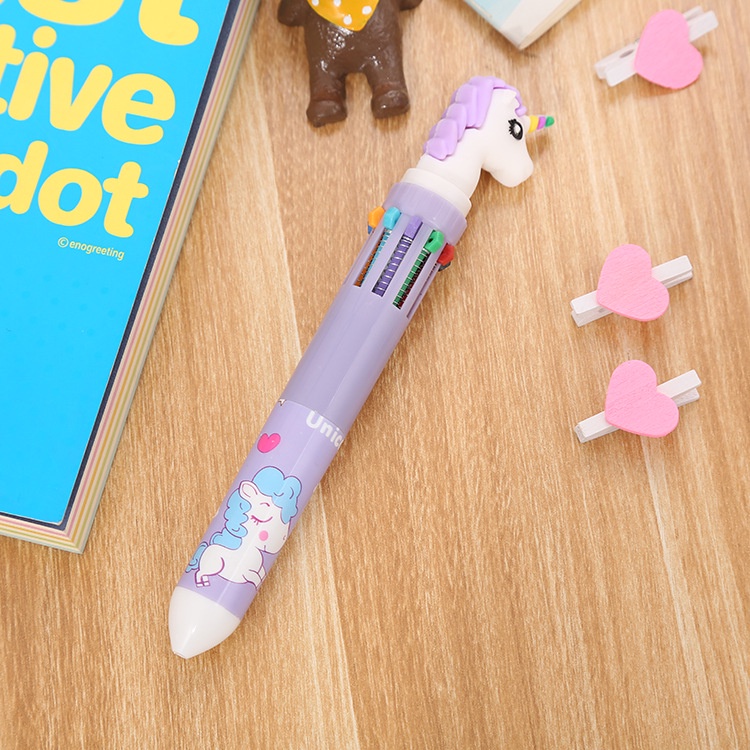 Jual bulpen 10 warna bermotif lucu/pulpen/pulpen anak anak | Shopee ...