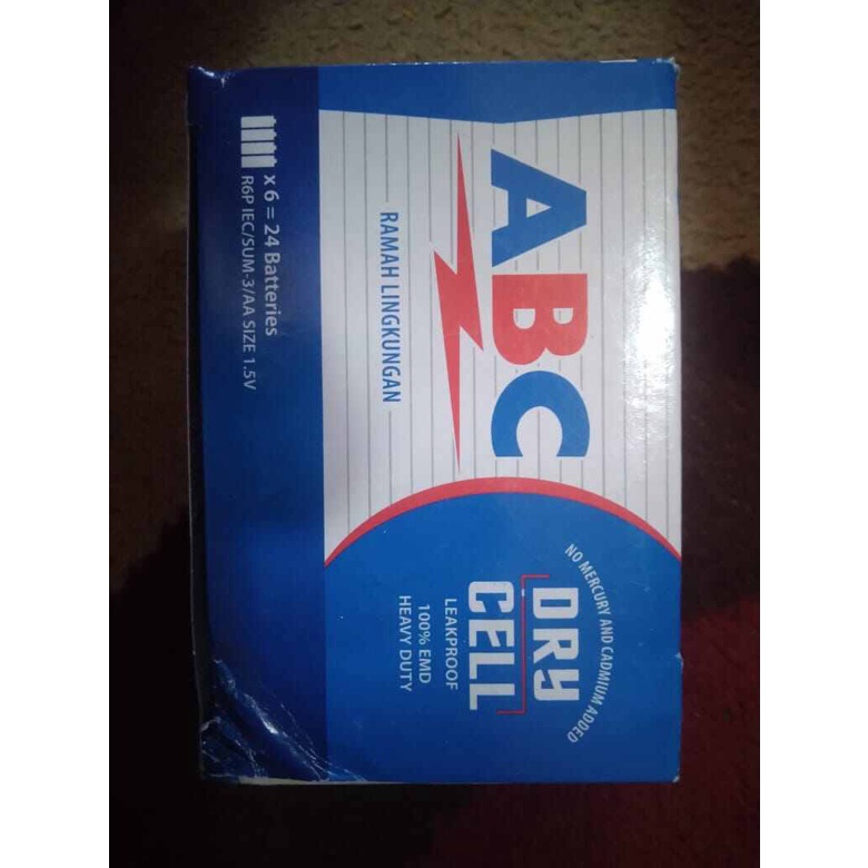 Jual Batu baterai ABC AA untuk jam dinding hrg 1box isi 24pcs | Shopee ...