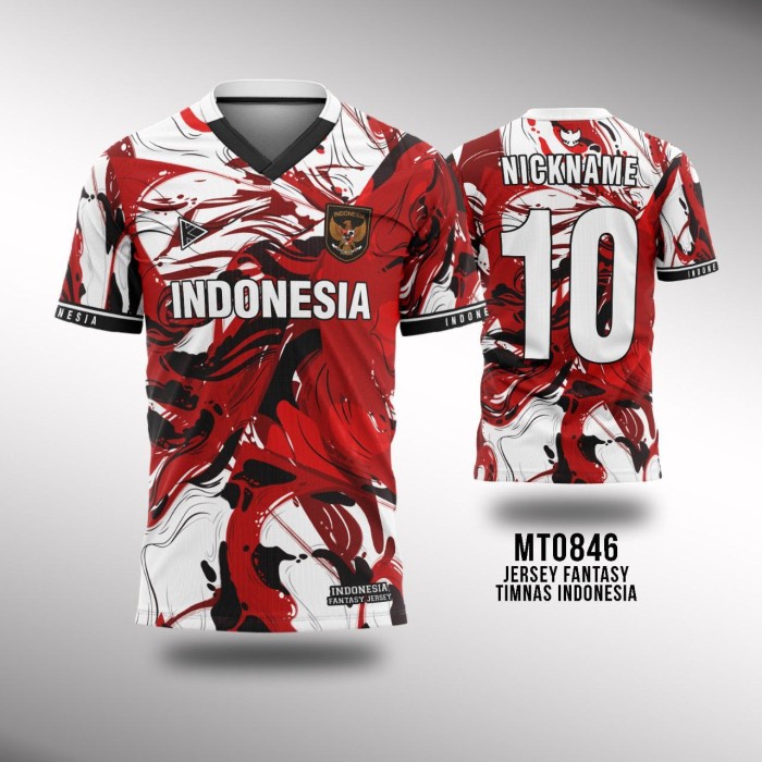 Jual Kaos Jersey sepak Bola AFF 2022 2023 Fantasy Timnas Indonesia ...