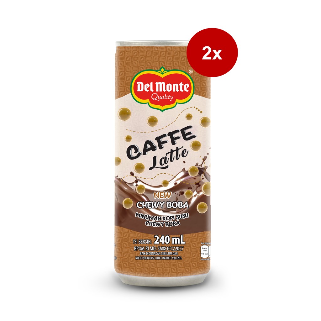Jual Del Monte RTD Caffe Latte 240 ml x2 | Shopee Indonesia