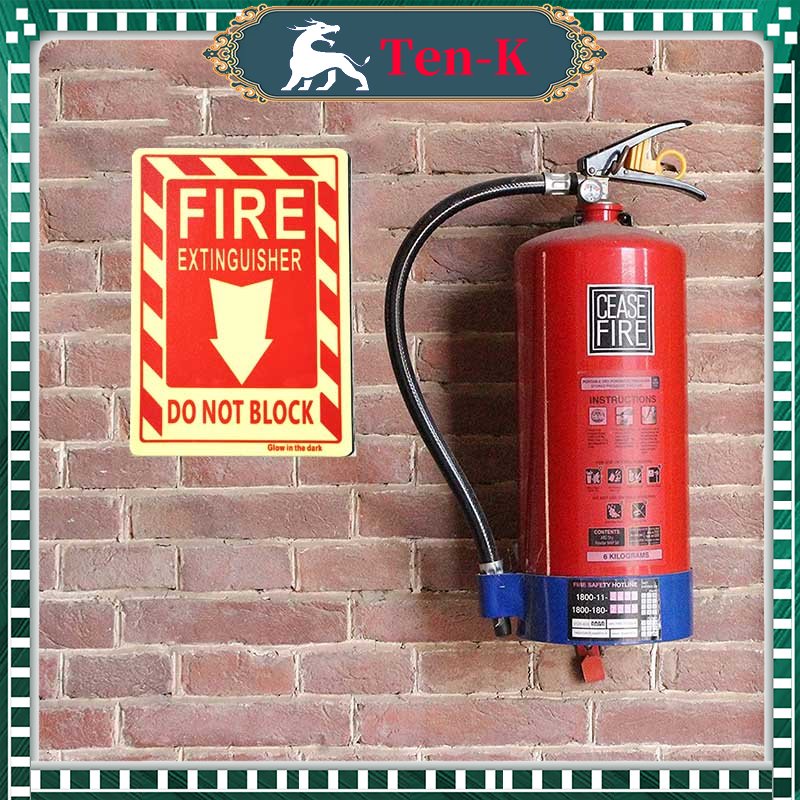 Jual Stiker APAR Pemadam Api 13x18 Cm Stiker Fire Extinguisher Warning ...