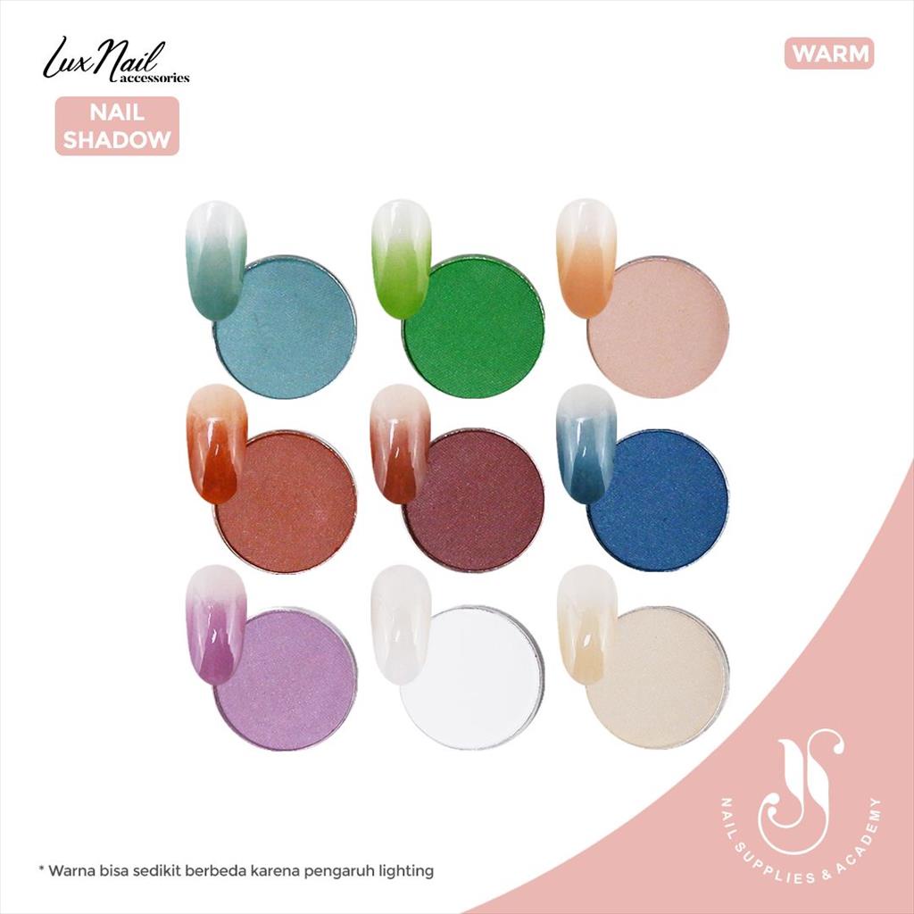 Jual LUX NAILS Nail Shadow Gradient Powder Ombre Eyeshadow Kuku Nail ...