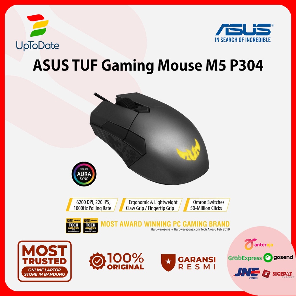 Jual Mouse Asus TUF M5 Gaming P304 6200dpi - Uptodate Bandung | Shopee ...