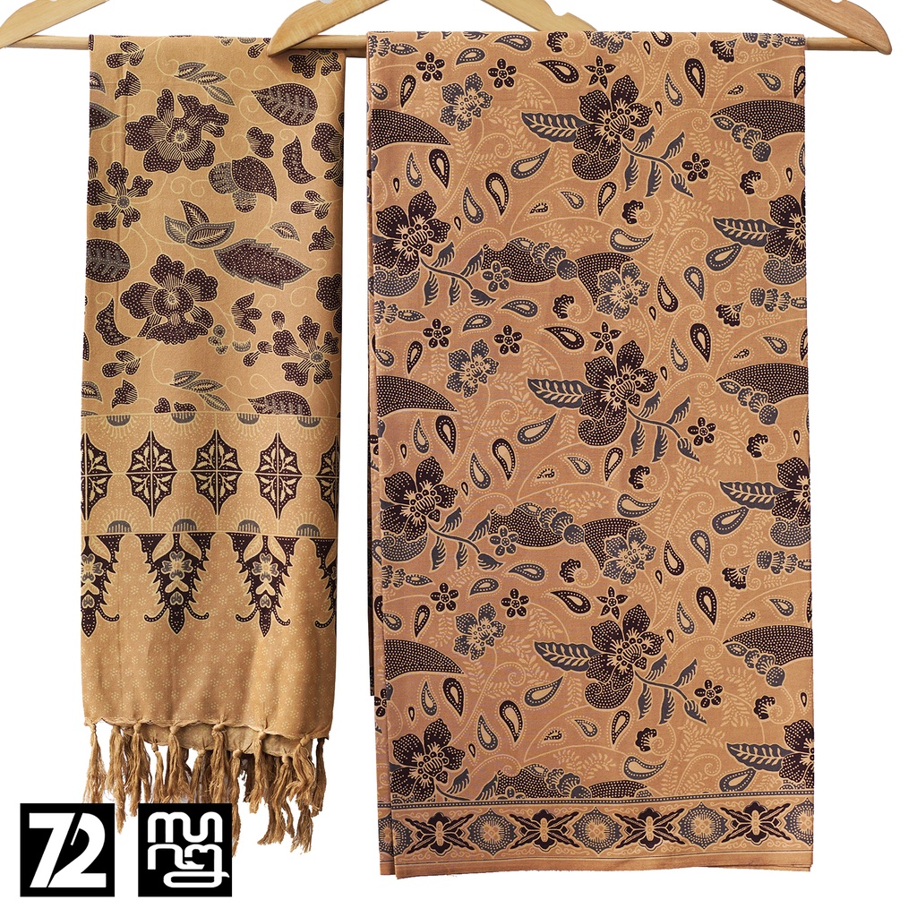 Jual Kain Dan Selendang Premium Motif Kembang Warna Cream 723853 Cap 72 ...