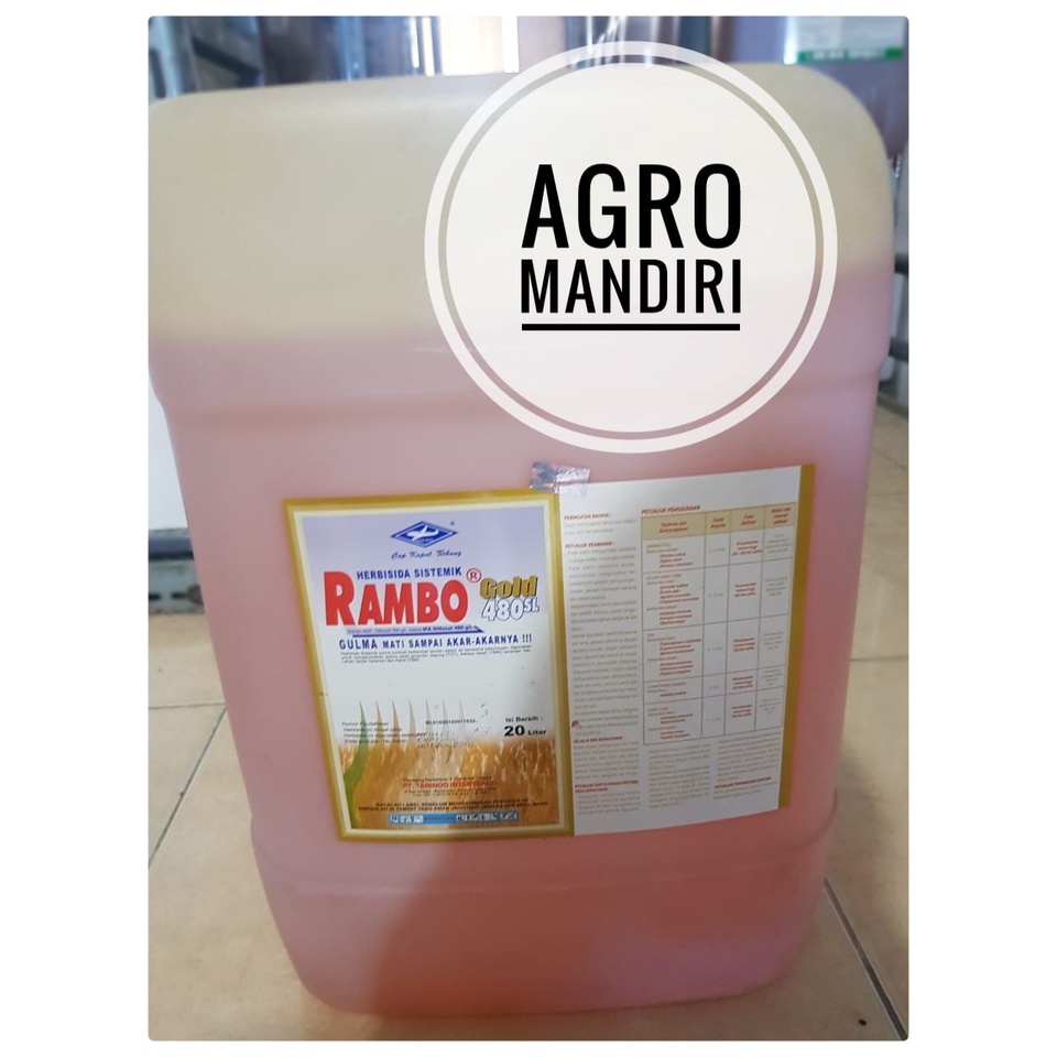 Jual Rambo 480SL 20 Liter Herbisida Pembasmi Rumput & Alang-alang ...