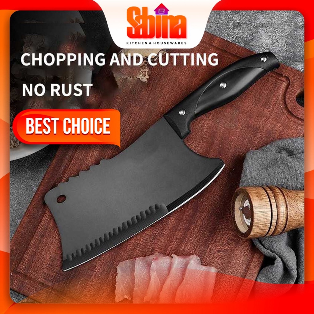 Jual Pisau Dapur Golok Daging Kitchen Cleaver Knife 3cr13 Stainless ...
