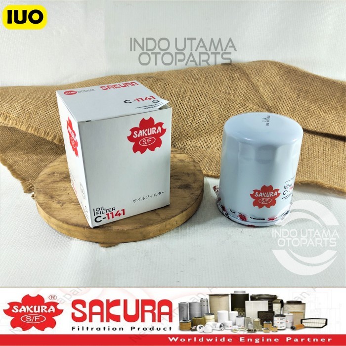 Jual Filter Oli Innova Reborn Hilux Revo Saringan Oli SAKURA C-1141 ...