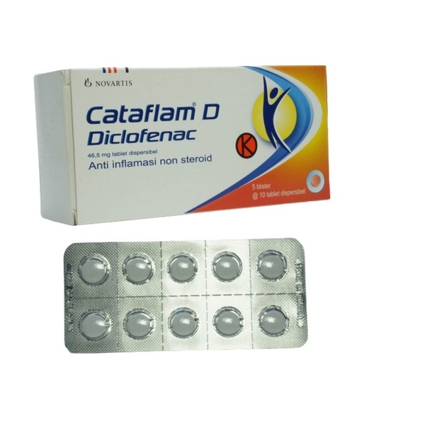 Jual CATAFLAM DISPERSIBLE 50MG STRIP ISI 10 TABLET / PEREDA NYERI ...