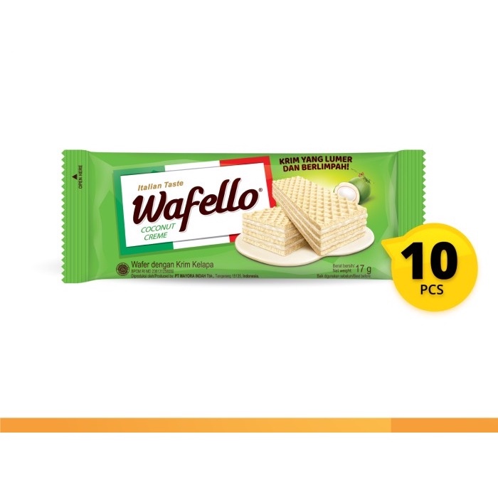 Jual Wafello Coconut Creme 10 Pcs x @17 Gr ORIGINAL | Shopee Indonesia