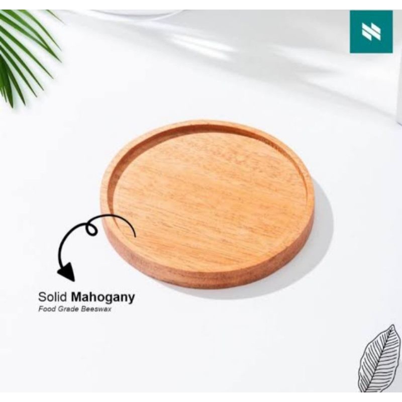 Jual Tatakan gelas Kayu/ Alas gelas kayu mahoni / Wooden coaster Kayu ...