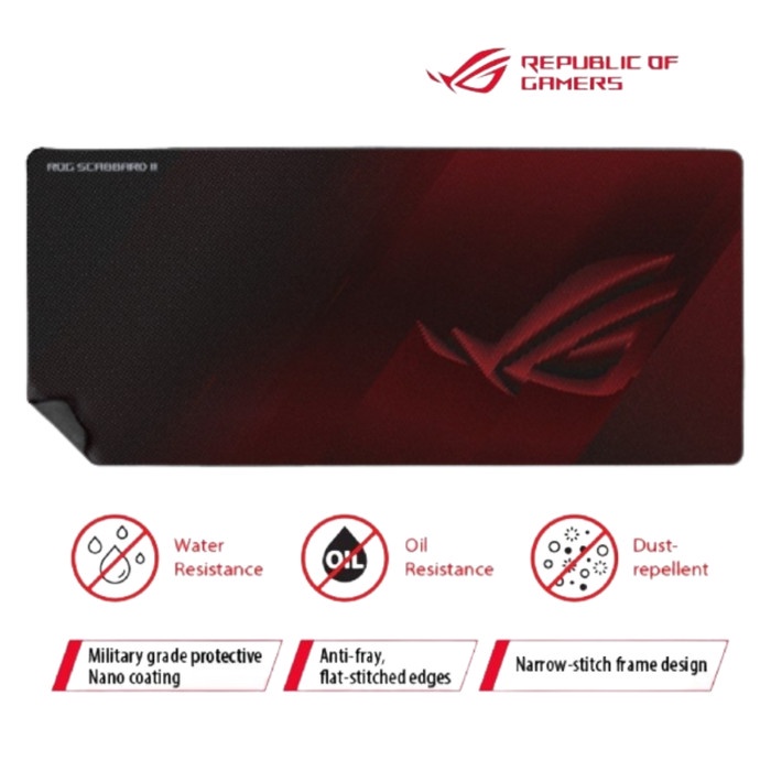 Jual ASUS ROG Scabbard II Extended Gaming Mouse Pad | Shopee Indonesia