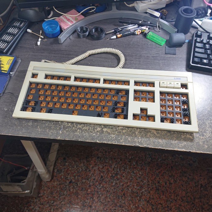 Jual Link Terminal Keyboard - Made By Wyse 1989 Vintage Cherry Mount 3 ...