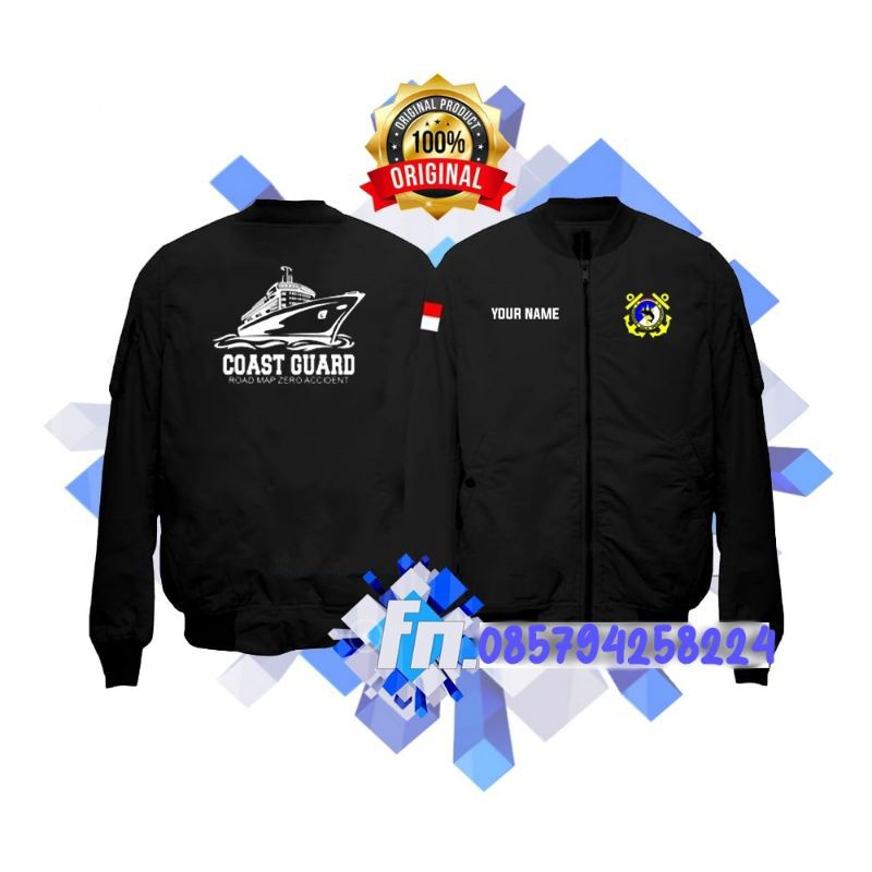 Jual Jaket Bomber COAST GUARD (BOAT) | Shopee Indonesia