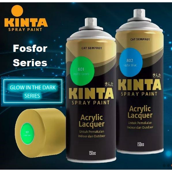Jual Cat Semprot pilox KINTA GLOW IN THE DARK pilok fosfor paint ...