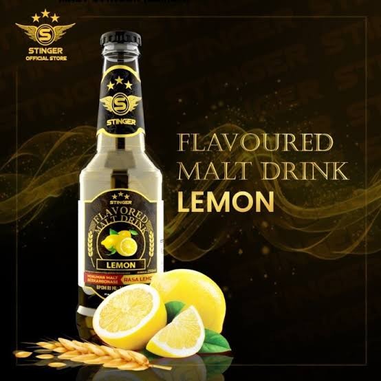 Jual STINGER MALT LEMON Berkarbonasi Rasa Lemon - Nonalkohol 250ml ...