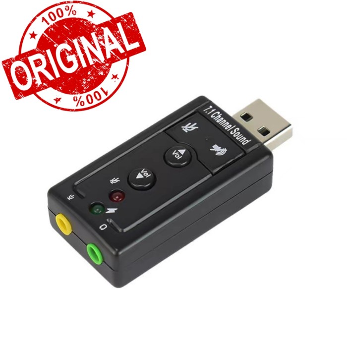 Jual Sound Card USB Channel 7.1 Soundcard Converter Audio Jack 3.5mm ...