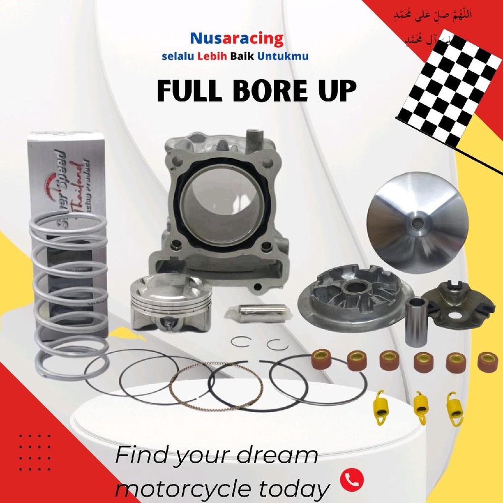 Jual PAKET BORE UP 180CC BLOK SEHER NMAX 63 MM AEROX LEXY SUPER PAKET ...