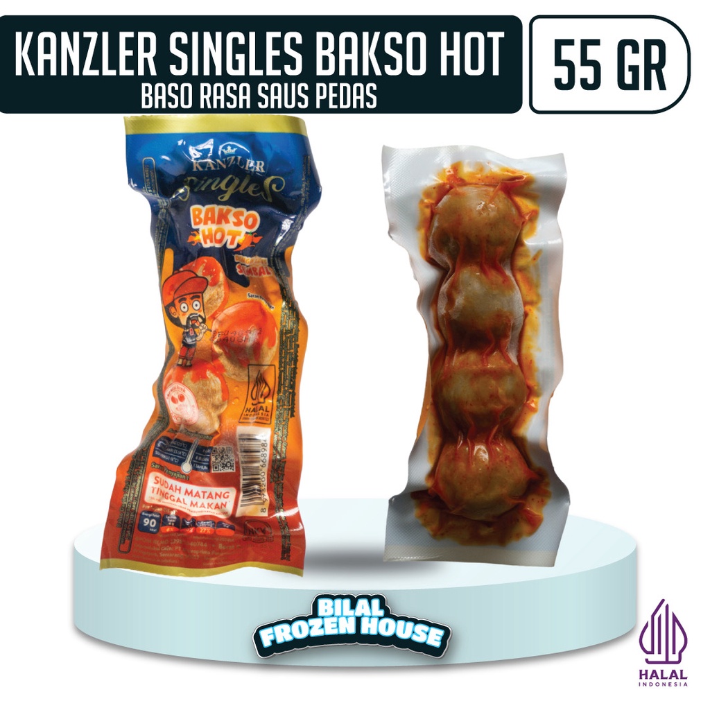 Jual Kanzler Singles Bakso Hot 55gr - Bakso Rasa Saus Pedas | Shopee ...
