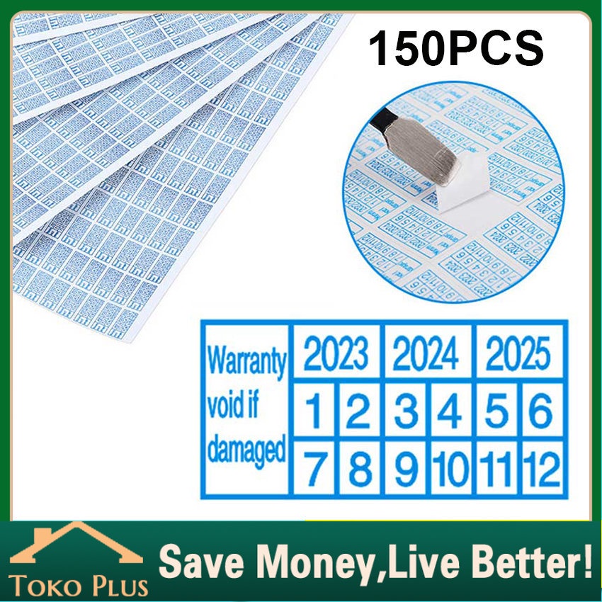 Jual 150Pcs 2023-2025 Stiker Label Pelindung Garansi Rusak / Sticker ...