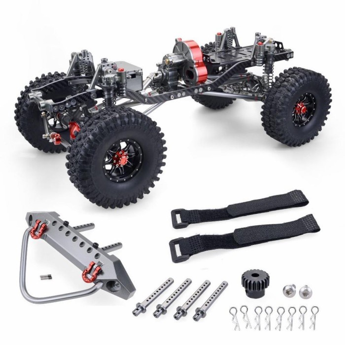 Jual Kit SCX10 CNC Metal Carbon Frame WB 313mm 1/10 - Reverse gear ...