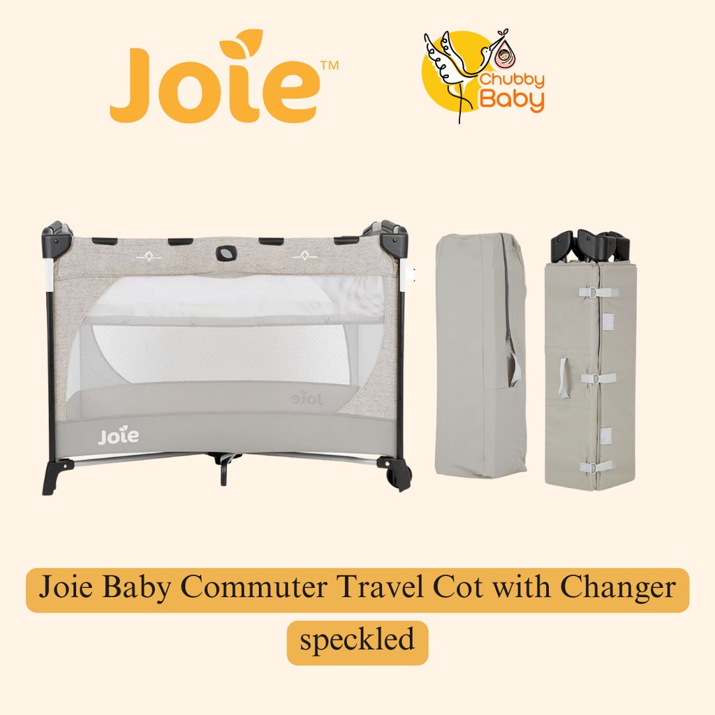 Jual Joie Baby Commuter Travel Cot with Changer | Speckled | Shopee ...