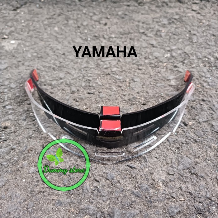 Jual Spoiler Helm YAMAHA FULL FACE AKRILIK | TEBAL 3MM / SPOILER YAMAHA ...