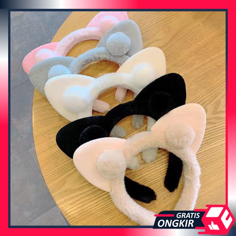 Jual Gratis Ongkir - F5825 Bando Korea Wanita Lucu Motif Kuping Kucing ...