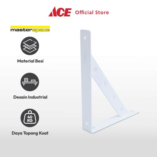 Jual Ace Masterspace Siku Rak Heavy Duty - Putih Braket Penopang Rak ...