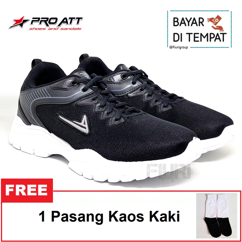 Jual FIURI - PRO ATT ORIGINAL - HM 80 HITAM PUTIH 39-44 - Sepatu Kets Pria - Sepatu Sneakers ...