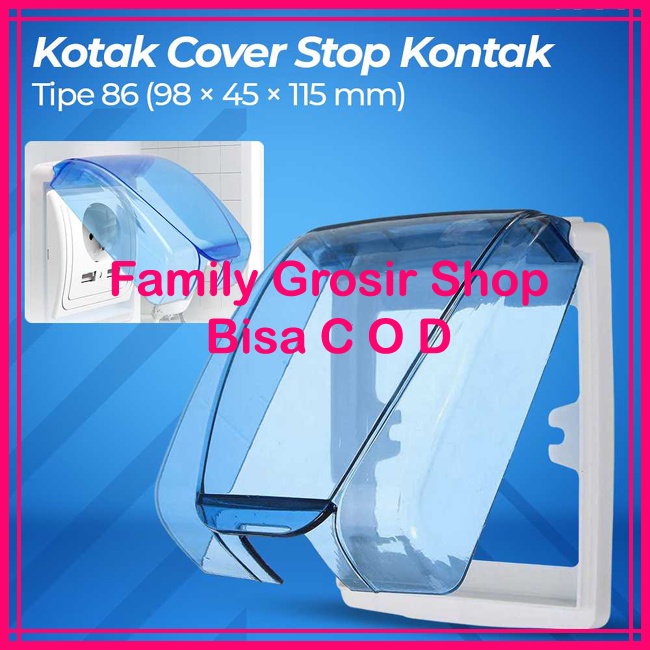 Jual Kotak Cover Stop Kontak Dinding Type 86, Desain Stylish dan Elegan ...