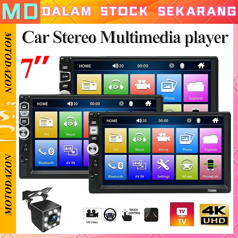 Jual 【Stok Tersedia】7010B 7012B 7018B Car Stereo Multimedia Player 2 ...