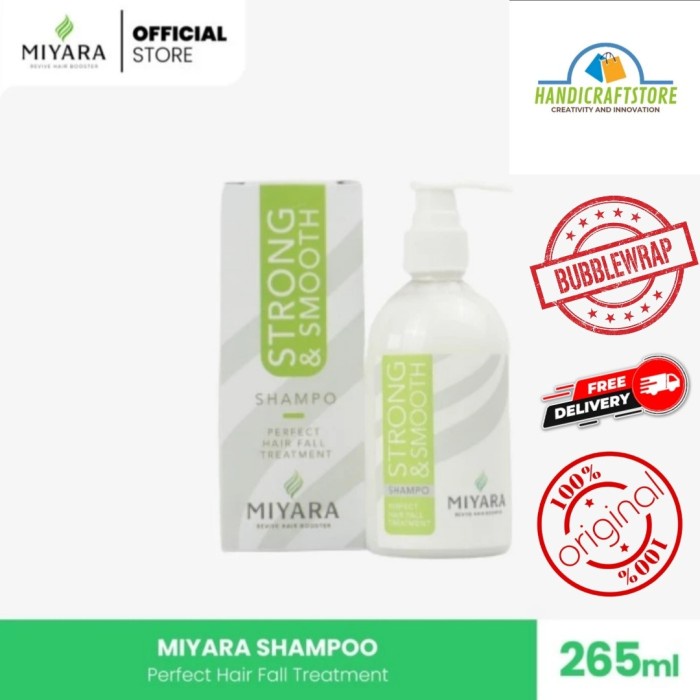 Jual Paket Shampoo Miyara Strong Smooth Dan Miyara Hair Tonic - 1 ...